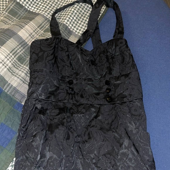 Dresses | Mini Dress Black Missing A Button | Poshmark